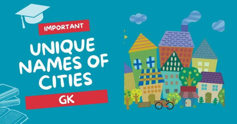 Distinctive Names of Cities in the World - Gk